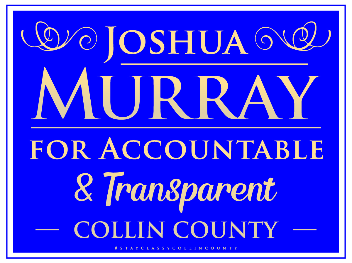 Elegant, Playful Logo Design for Joshua Murray for Accountable & Transparent Collin County by ...