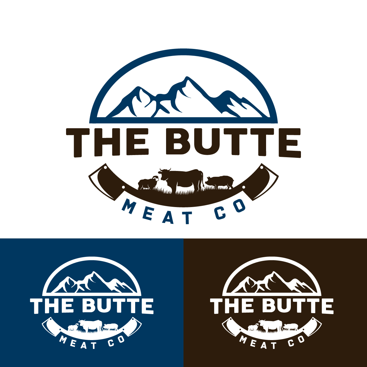 Logo Design for The Butte Meat Co. by fly design | Design #27188351