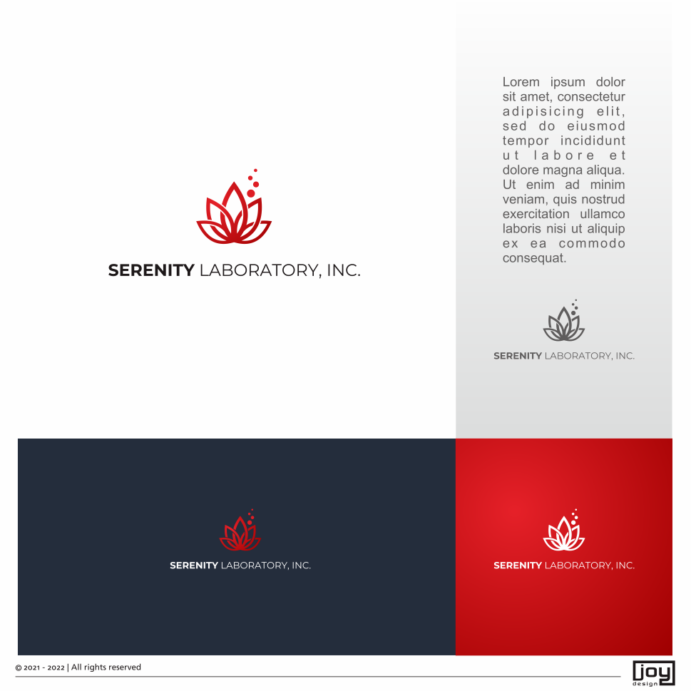 Elegant, Playful Logo Design for Serenity Laboratory Inc by joysetiawan ...