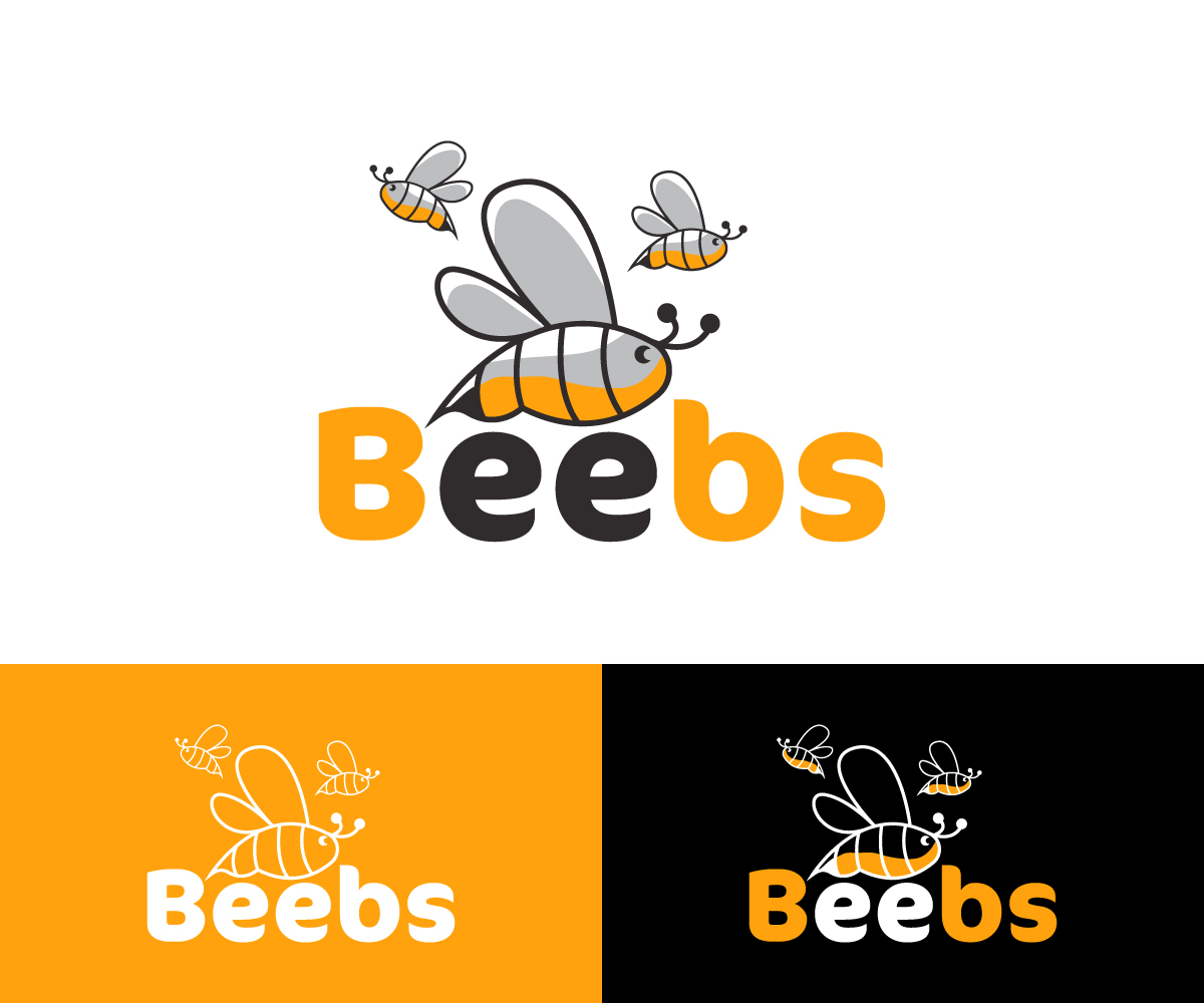 Playful, Personable Logo Design for Beebs by BabAgori | Design #27196952