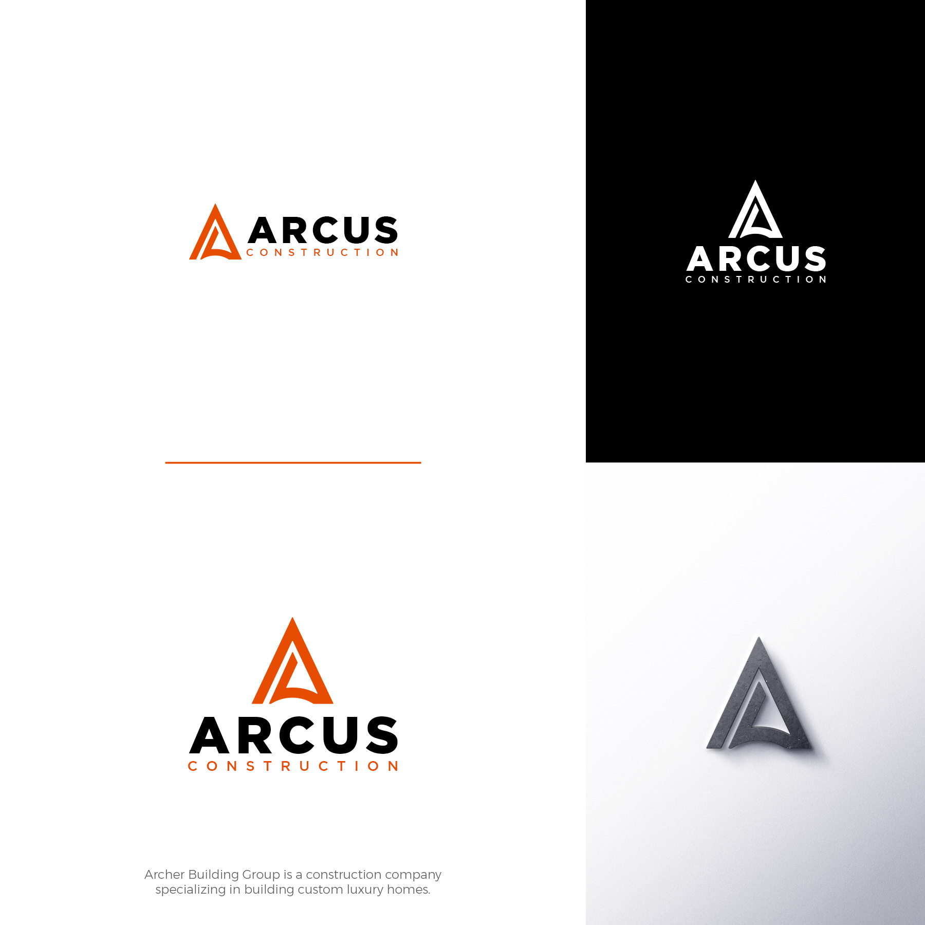 Logo Design for Arcus Construction by JohnM. | Design #27294683