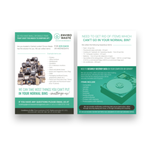 Eco-friendly waste company needs flyer design to promote collections ...