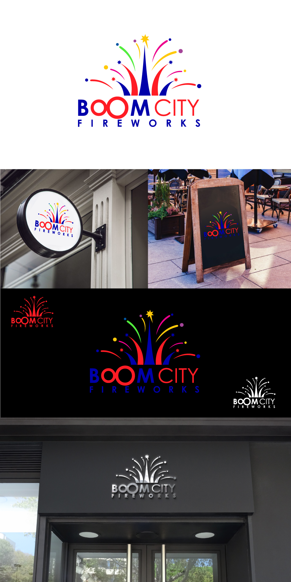 Masculine, Bold, Fireworks Logo Design for Boom City Fireworks by ...