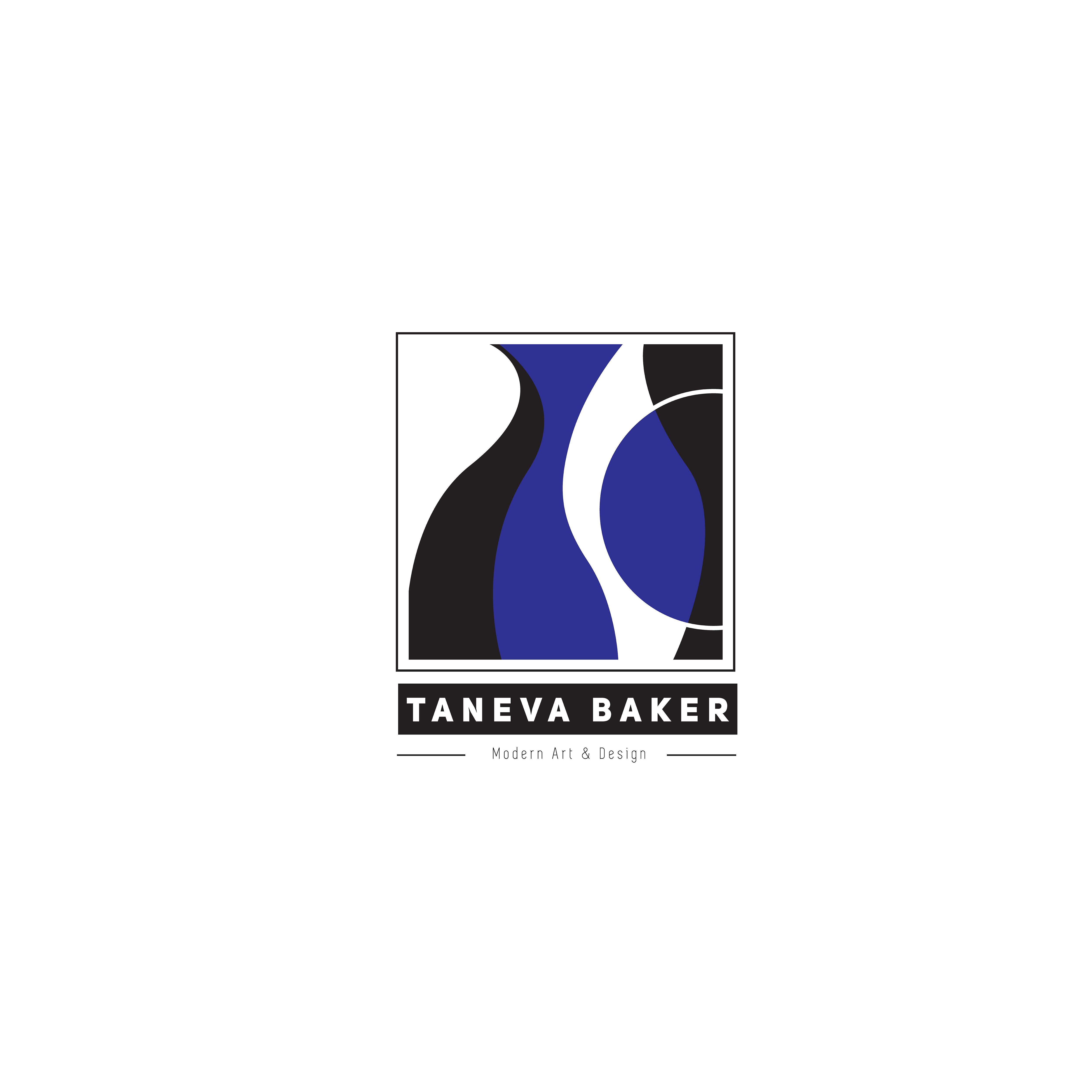 Modern, Upmarket, Modern abstract art. Logo Design for Taneva Baker ...