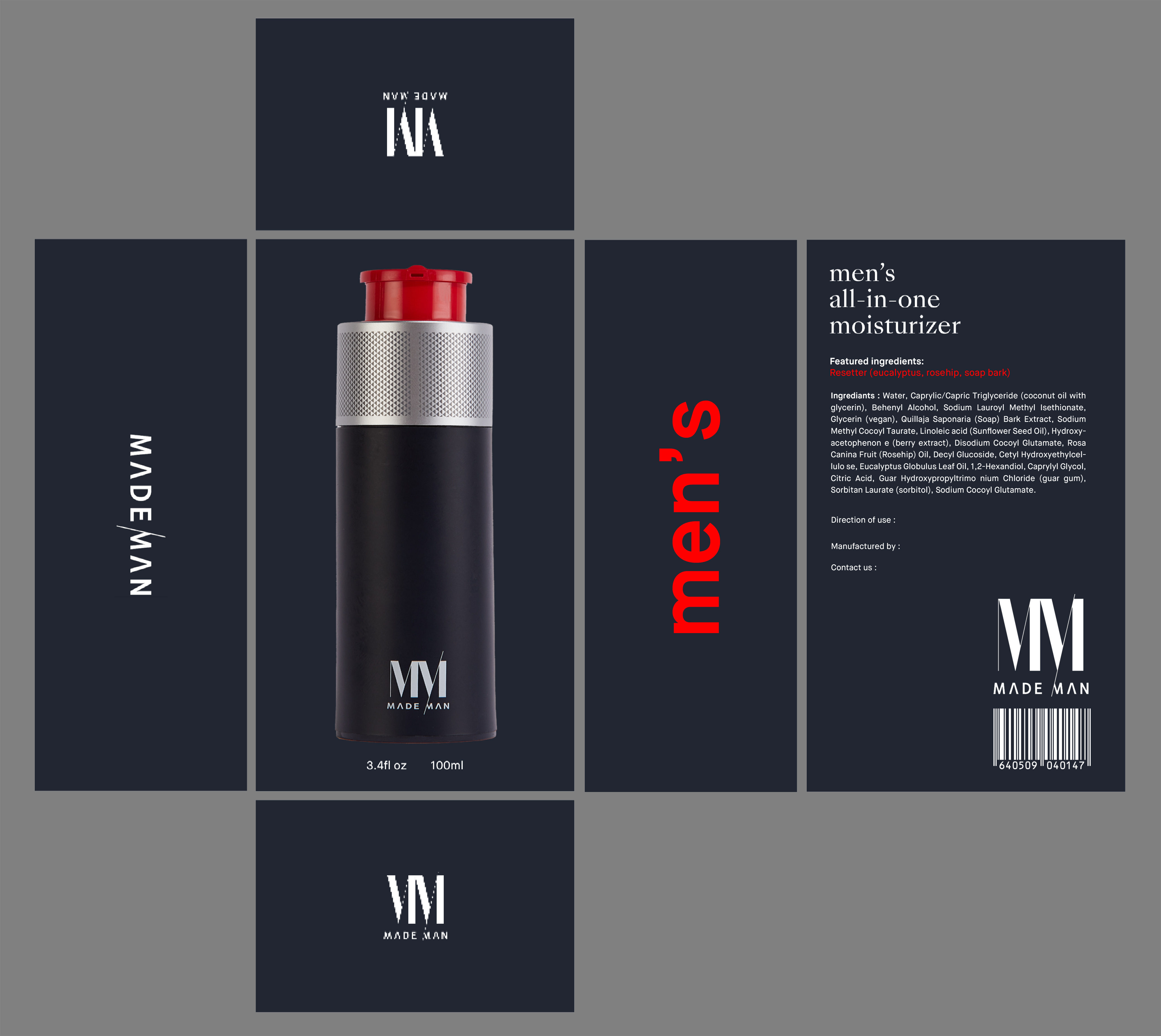 Masculine, Serious, Cosmetics Packaging Design for a Company by ...