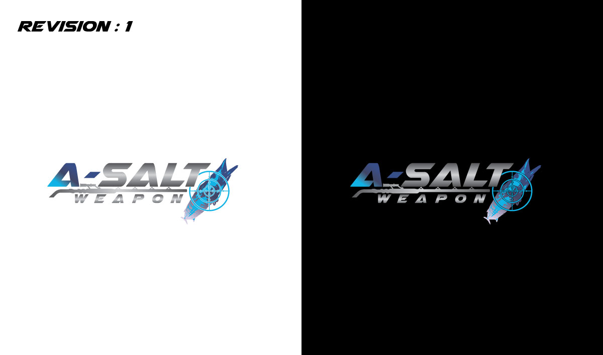 Bold, Masculine Logo Design for A-SALT WEAPON (detail above) by uitaki ...