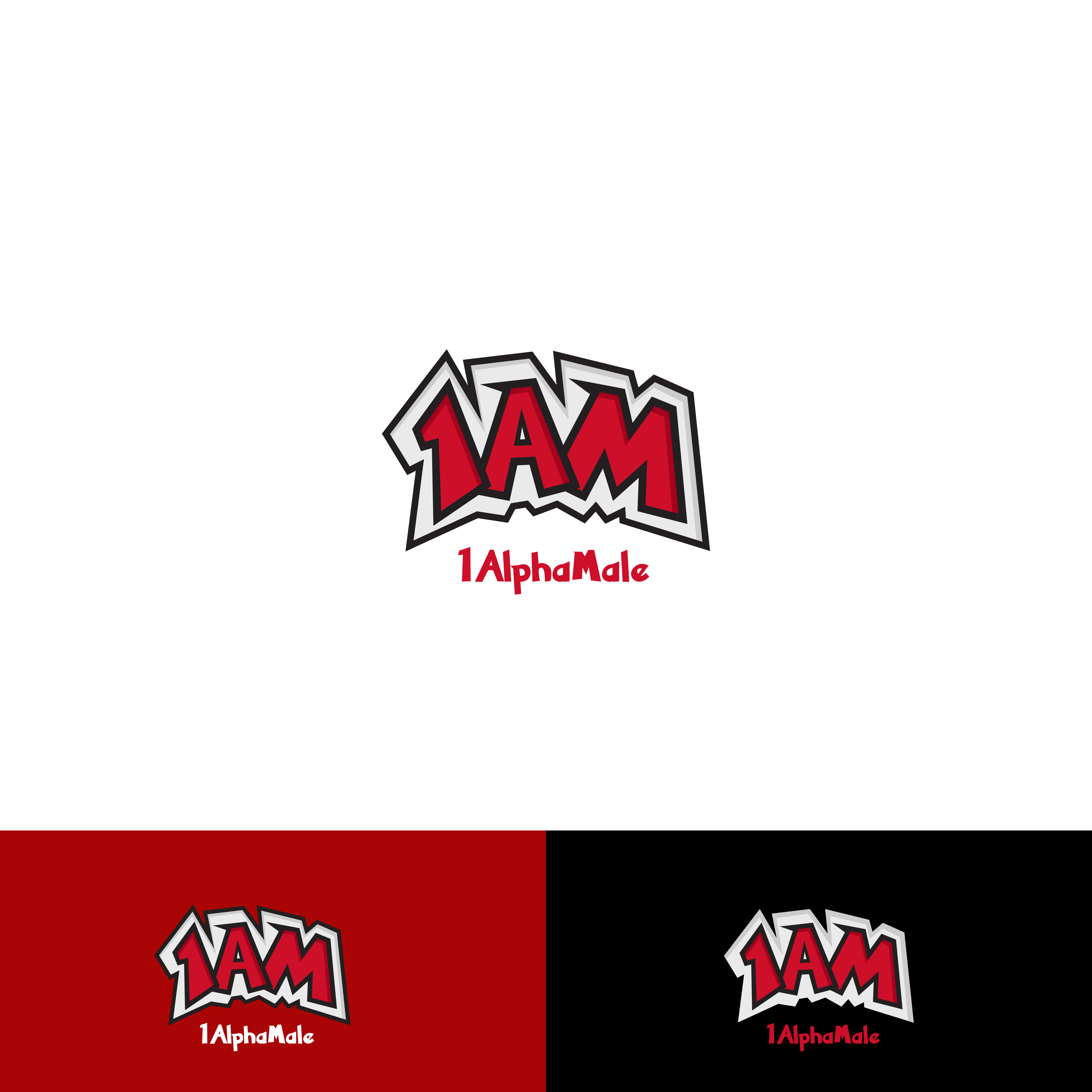 Masculine, Elegant Logo Design for 1AM or 1AlphaMale or both by Okkar ...