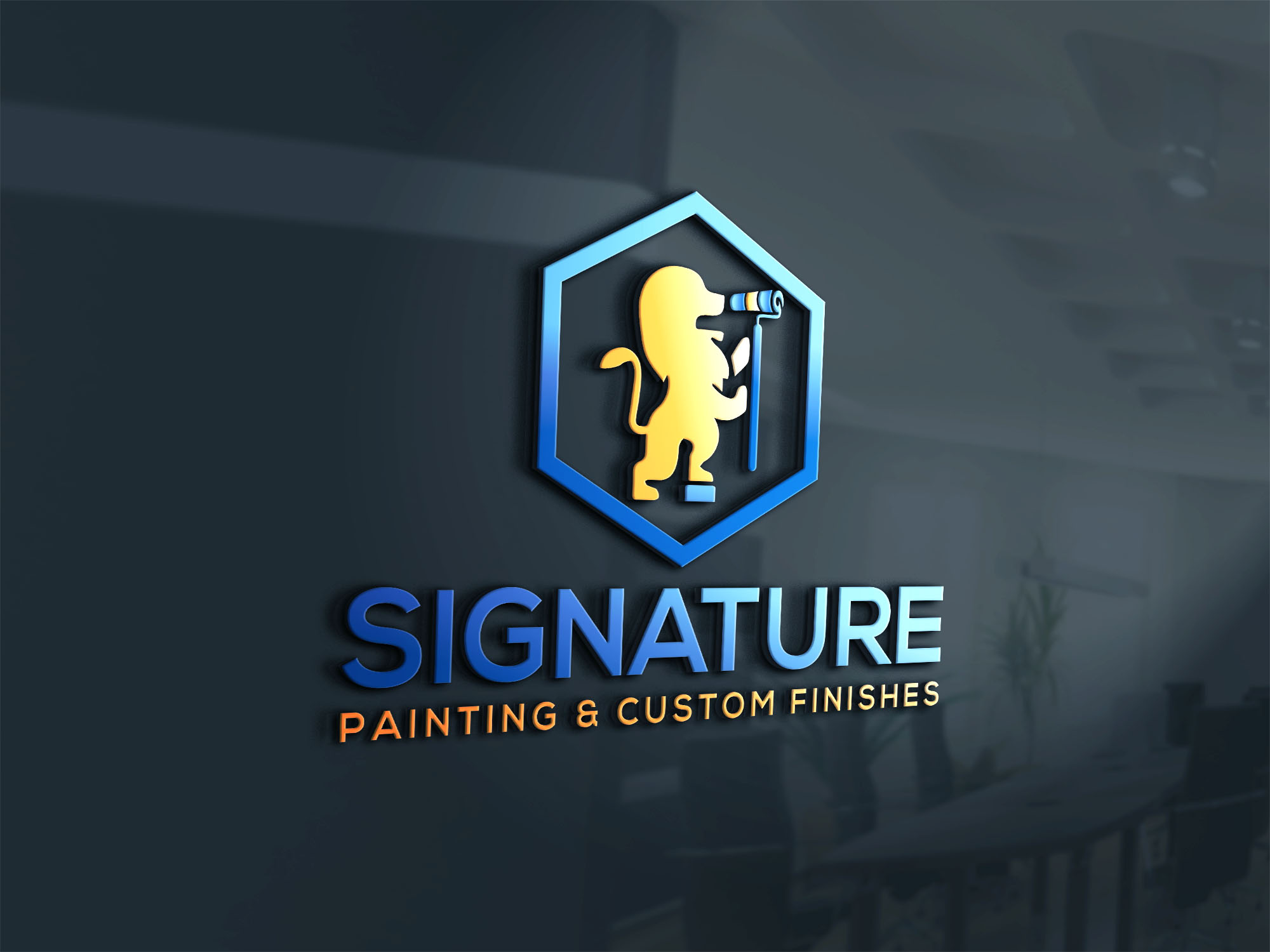 Bold, Modern, Residential painting Logo Design for Signature Painting ...
