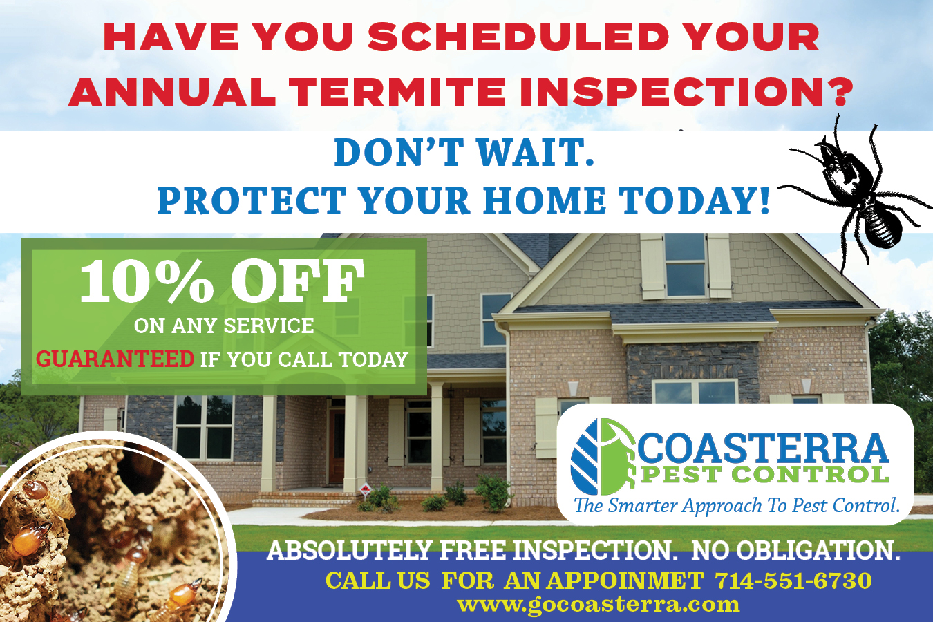 Modern, Professional, Pest Control/Extermination Flyer Design for a ...