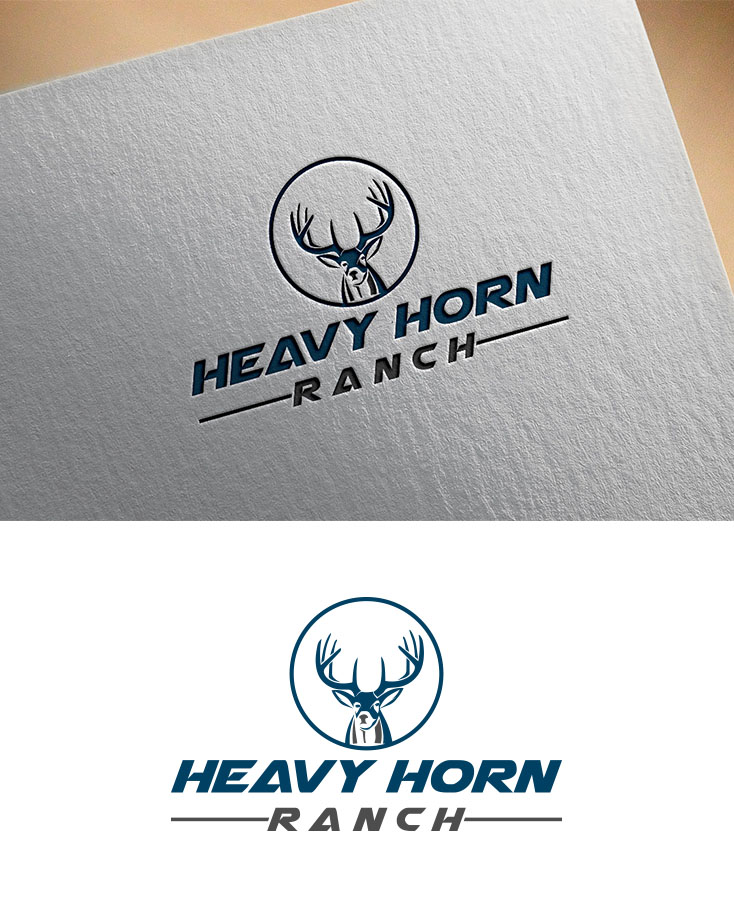 Masculine, Serious, Outdoors / Hunting Logo Design for Heavy Horn Ranch ...