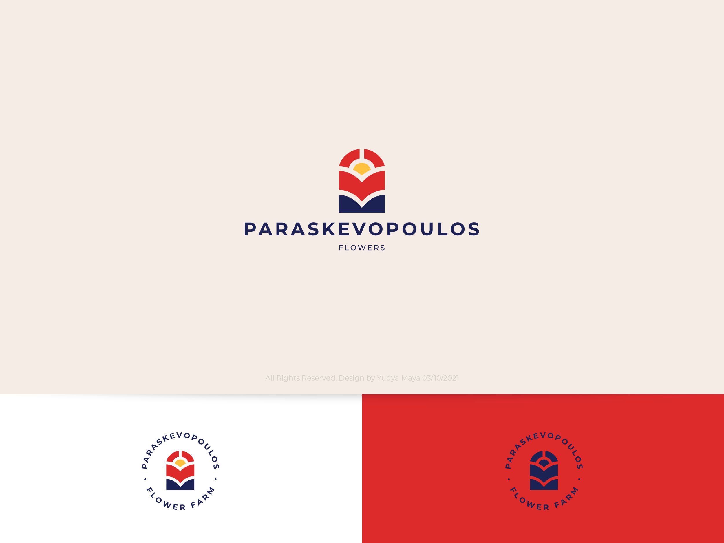 Colorful, Traditional, Flower business Logo Design for "π flowers" OR ...