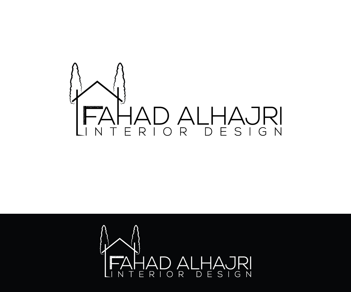 Serious, Modern Logo Design for Fahad Alhajri interior designer by ...