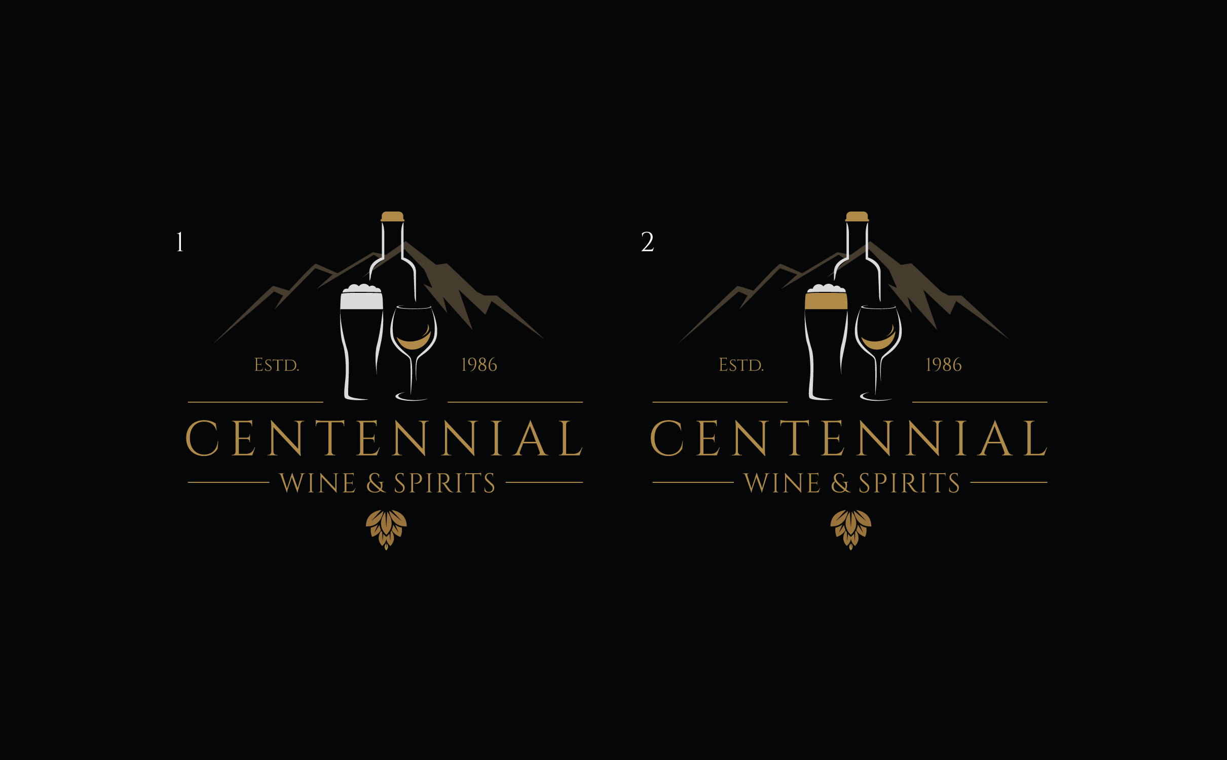 Logo Design for Centennial Wine & Spirits/ Estd. 1986 by geni | Design ...