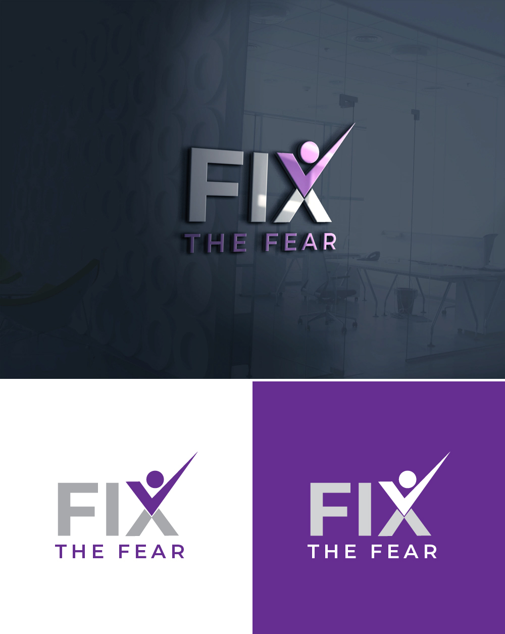 Elegant, Playful Logo Design for Fix The Fear by farady | Design #27436564