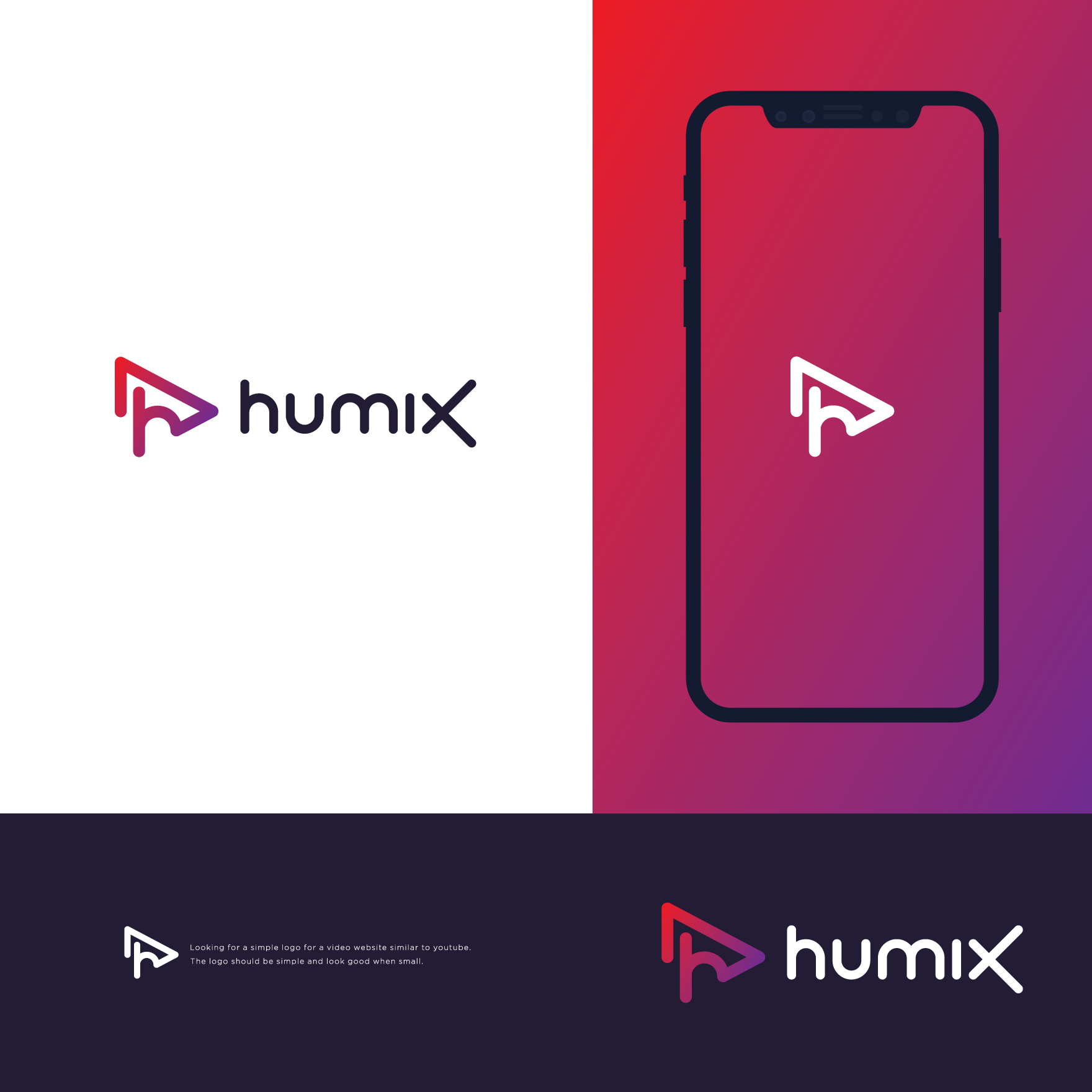 Elegant, Spielerisch Logo-Design für humix von ds | designstructure ...