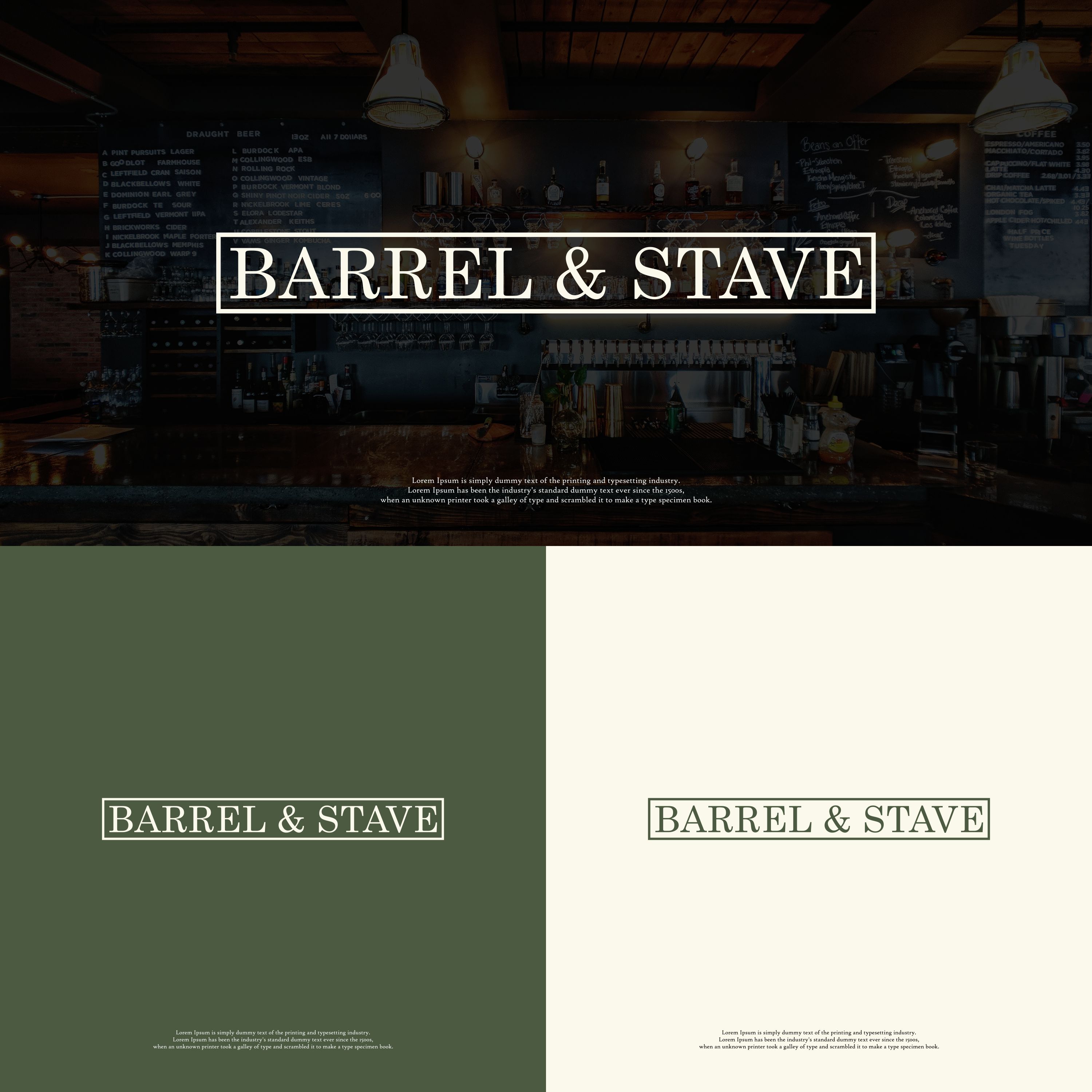Traditional, Upmarket, Bar Logo Design for Barrel & Stave by wiwi ...
