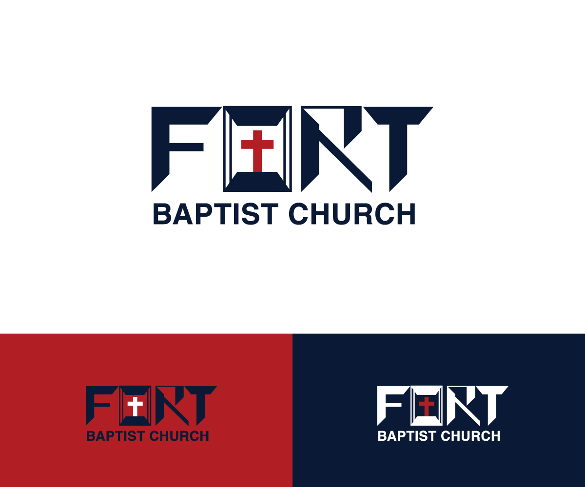 Masculine, Modern, Religious Logo Design for Fort Baptist Church by ...