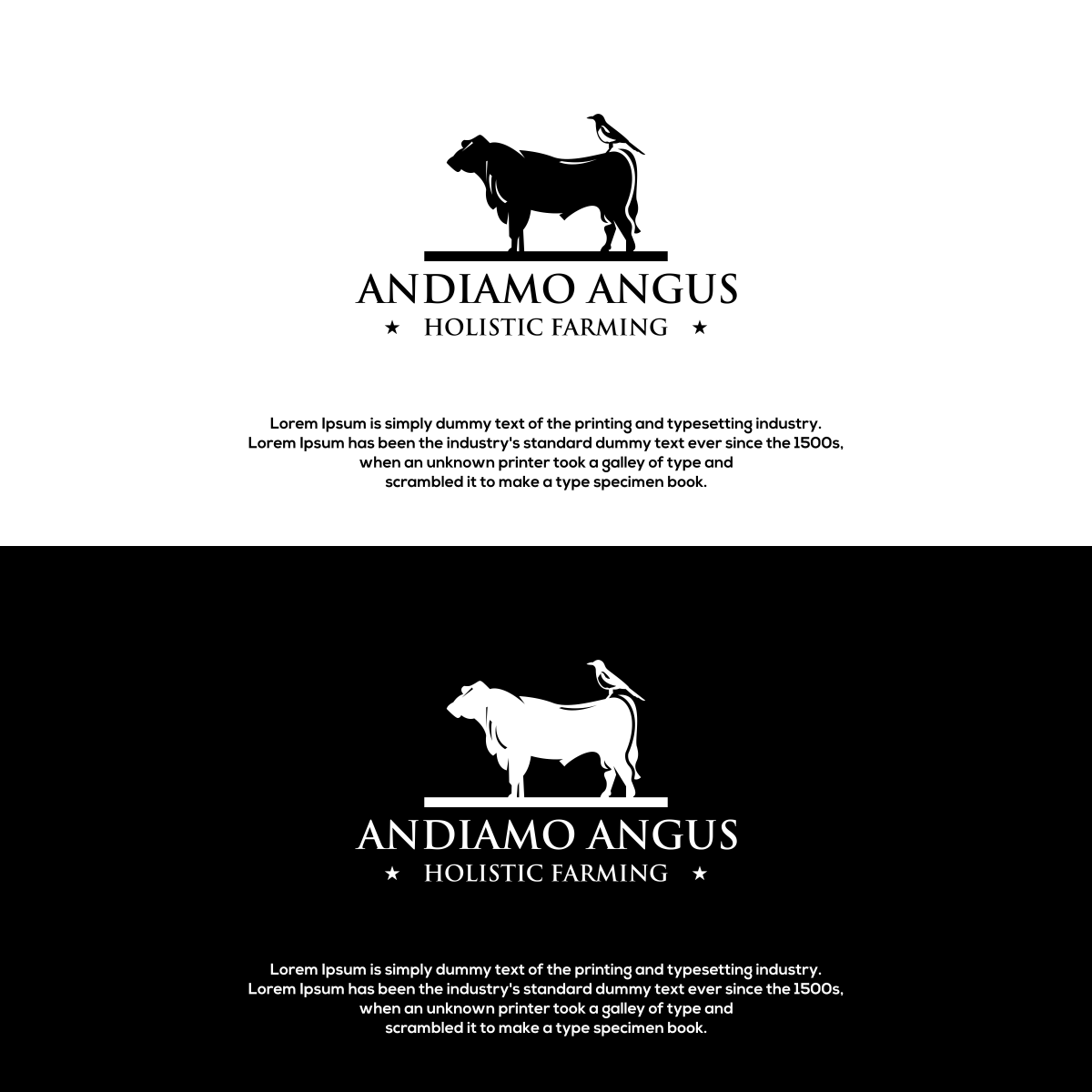 Bold, Serious, Cattle Breading Logo Design for Andiamo Angus. Holistic ...