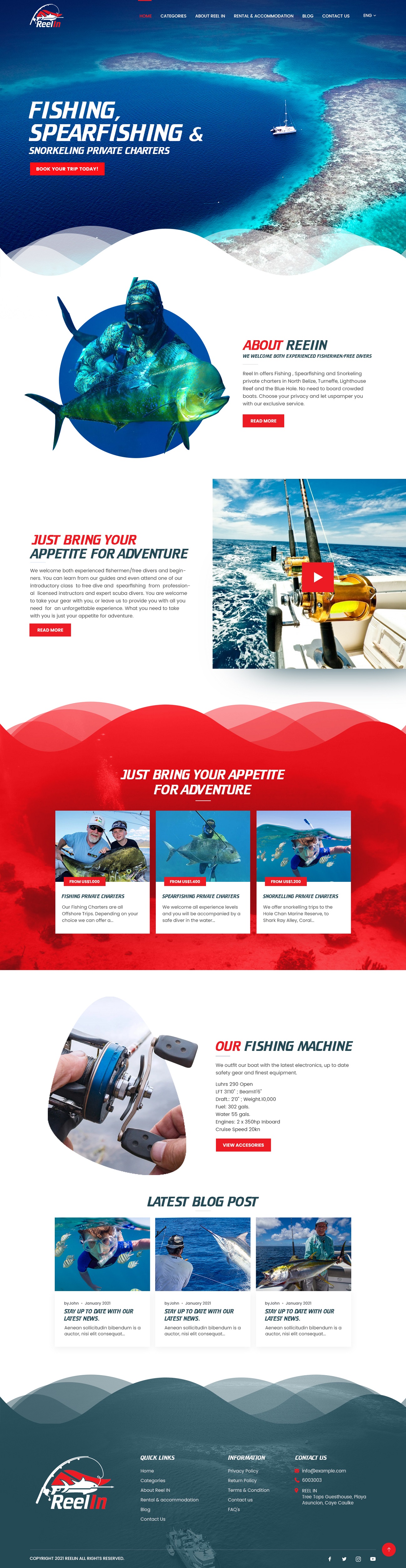 Modern, Professional, Yacht charter Web Design for a Company by ...