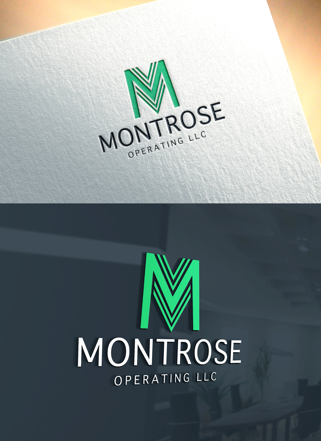 Logo Design for First logo - Montrose Operating, LLC; second logo ...