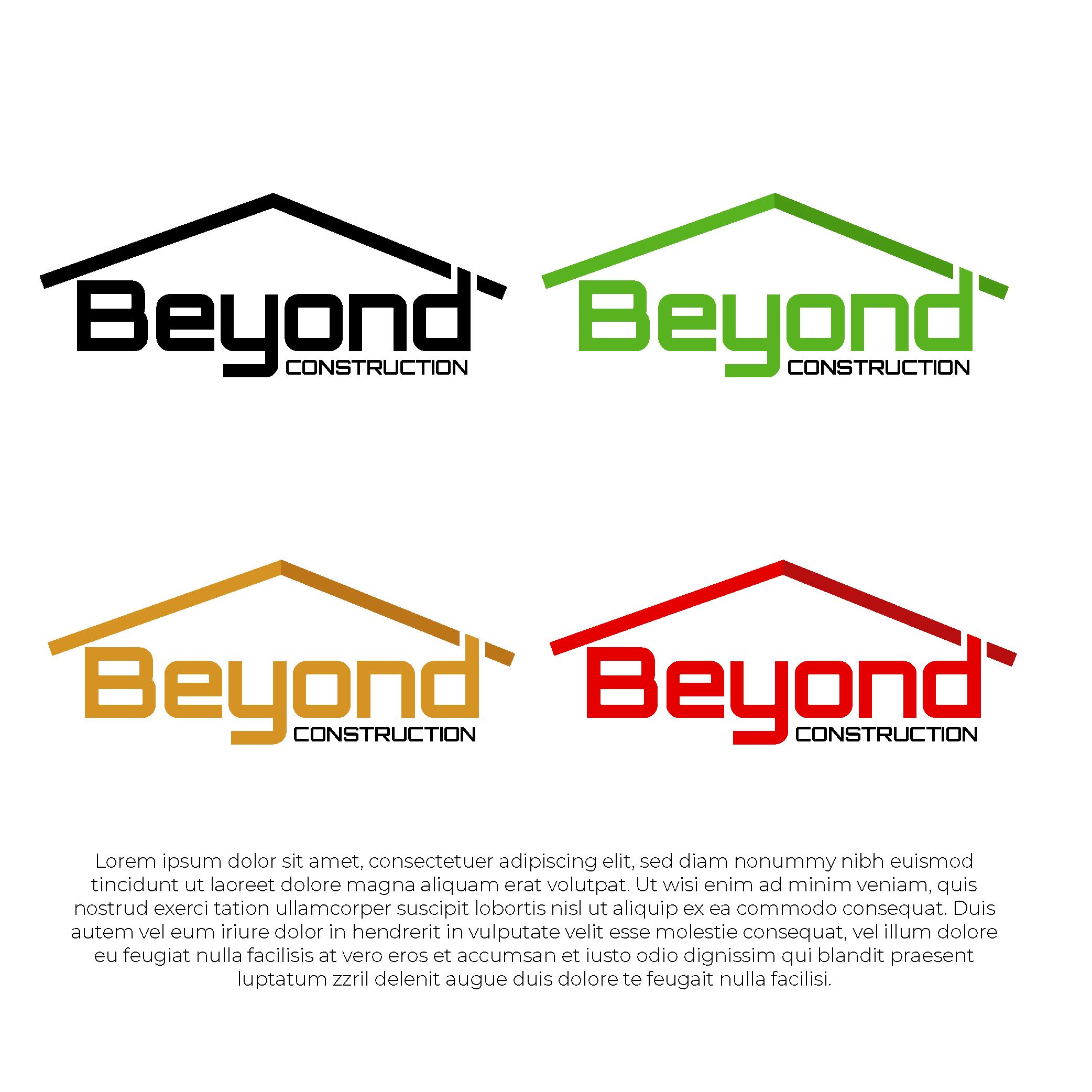 Logo Design for Beyond Construction by HelloGraphix | Design #27494546