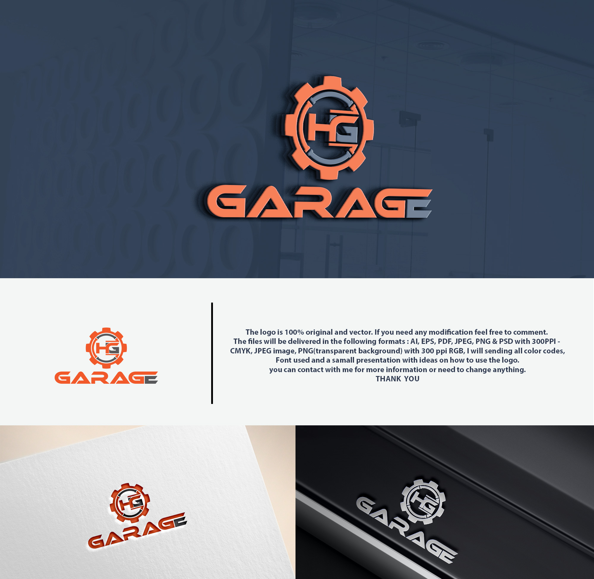 Elegant, Playful Logo Design for HG Garage by nilpori 103 | Design ...