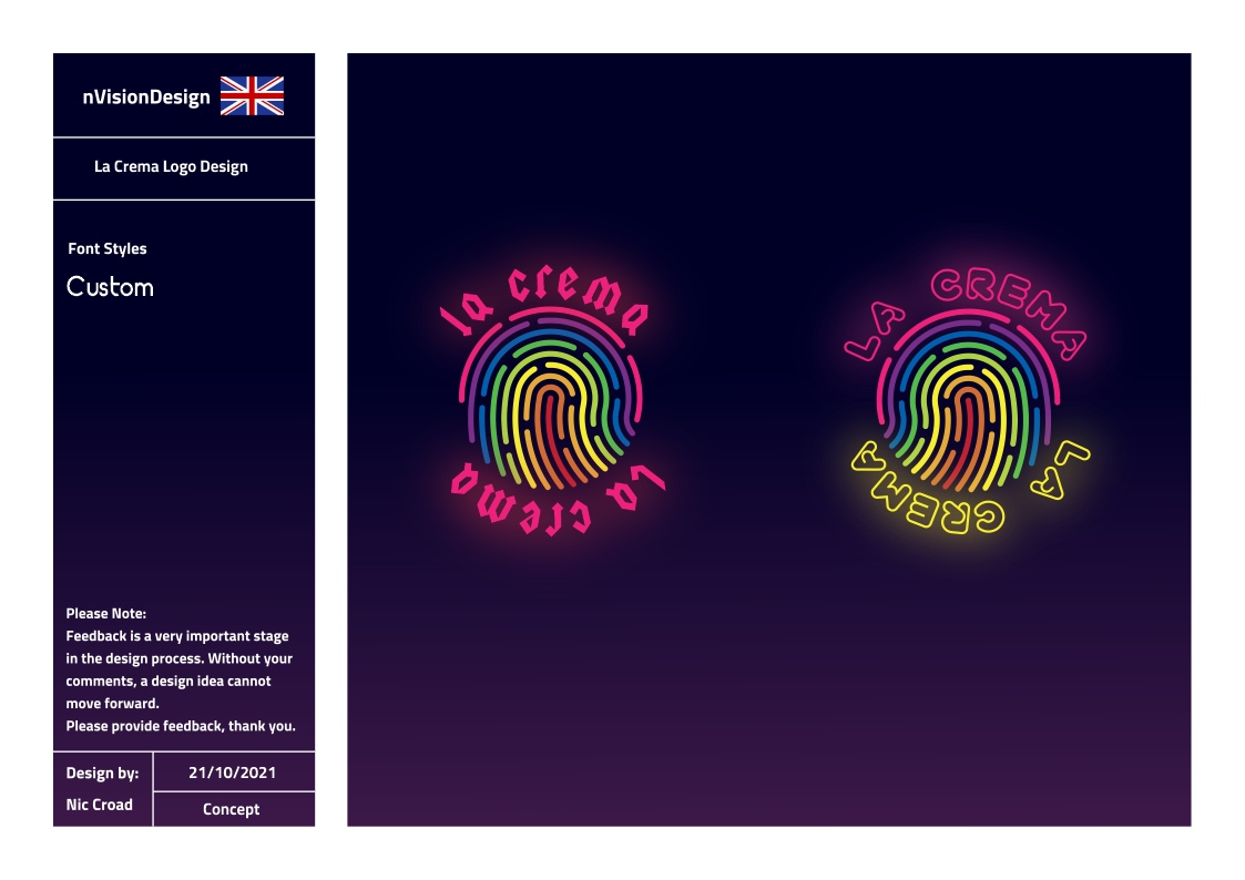 Personable, Colorful, Art and design, fashion Logo Design for La Crema ...