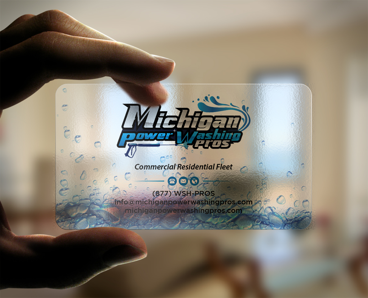 Pressure Washing Business Card Templates