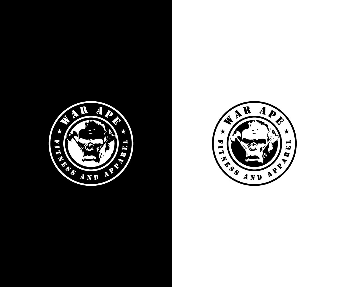 Logo Design for WAR APE FITNESS AND APPAREL by RS_Design | Design #27581326