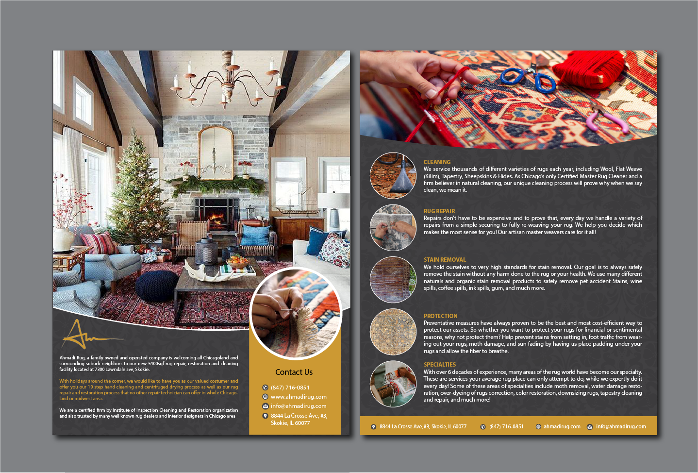 Elegant, Playful, Rug, carpet, handmade and designer rugs Flyer Design ...