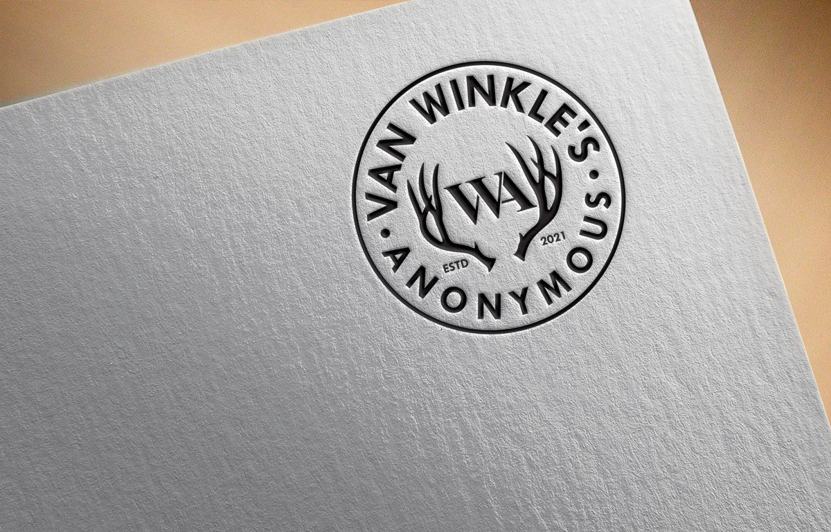 Elegant, Playful Logo Design for Van Winkle's Anonymous and the use of ...