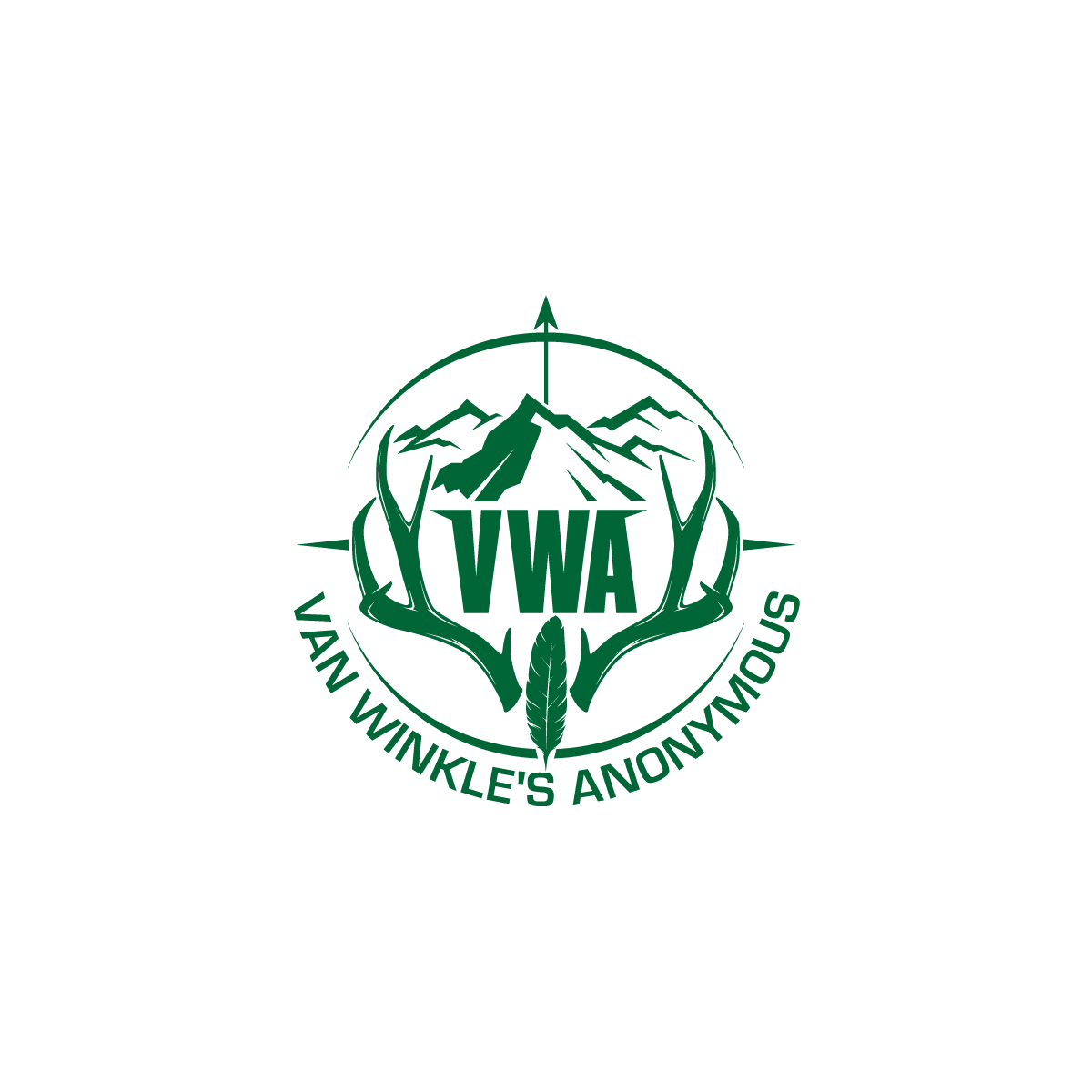 Elegant, Playful Logo Design for Van Winkle's Anonymous and the use of ...