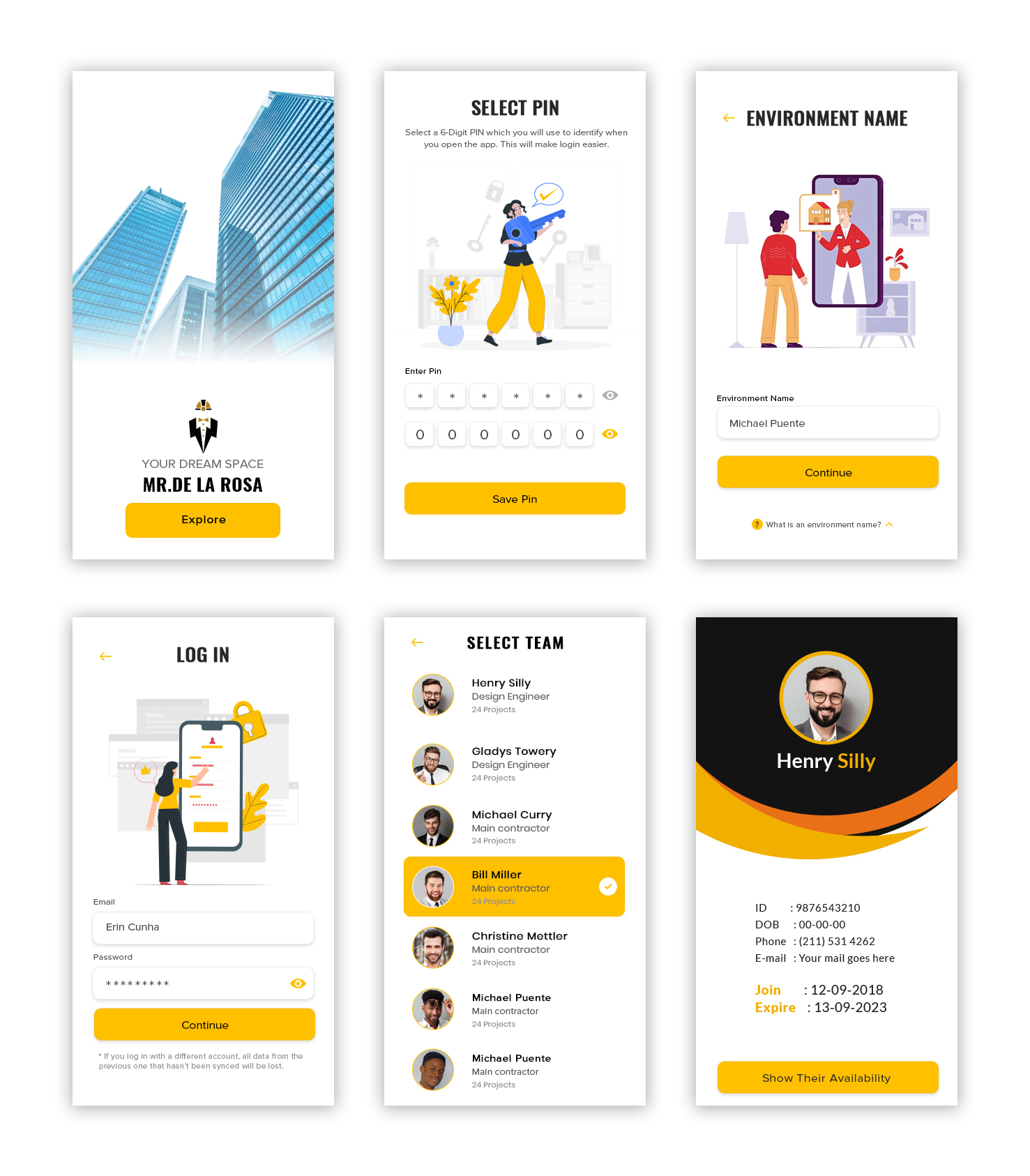 Modern, Upmarket, Construction App Design for Mr De La Rosa LLC by ...