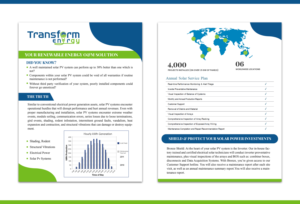 Elegant, Playful, Renewable Energy Brochure Design for Transform Energy ...