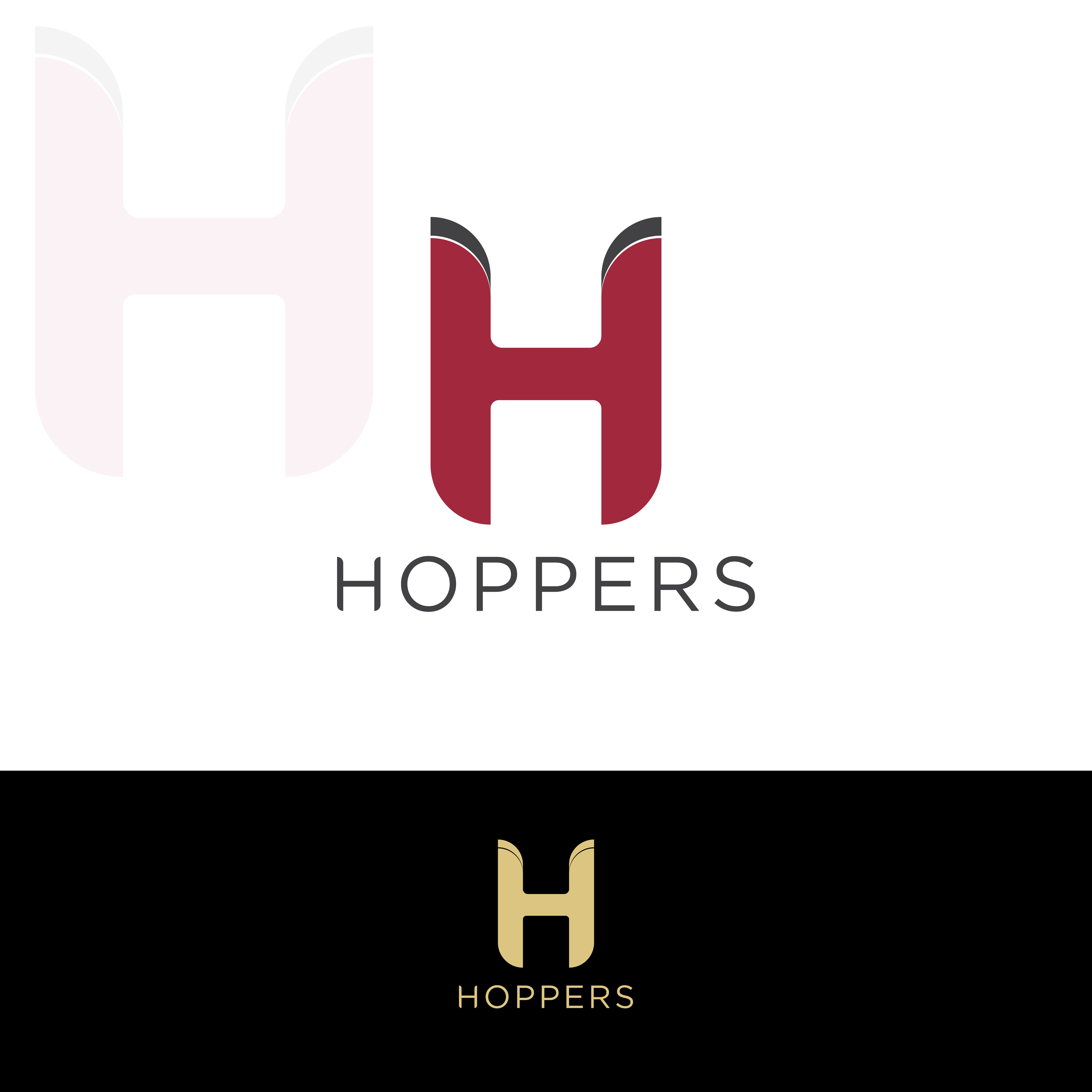 Logo Design for H or Hoppers by Ishaa | Design #27643342
