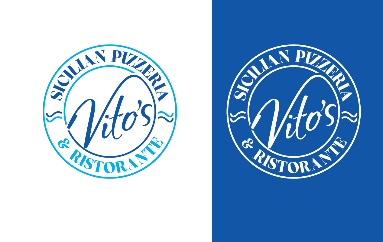 Elegant, Modern, Italian Restaurant & Pizzeria Logo Design for Vito's ...