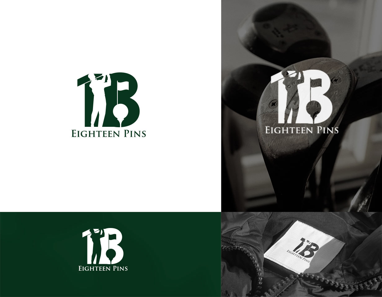 Masculine, Traditional, Golf/Apparel. Logo Design for Eighteen Pins by ...