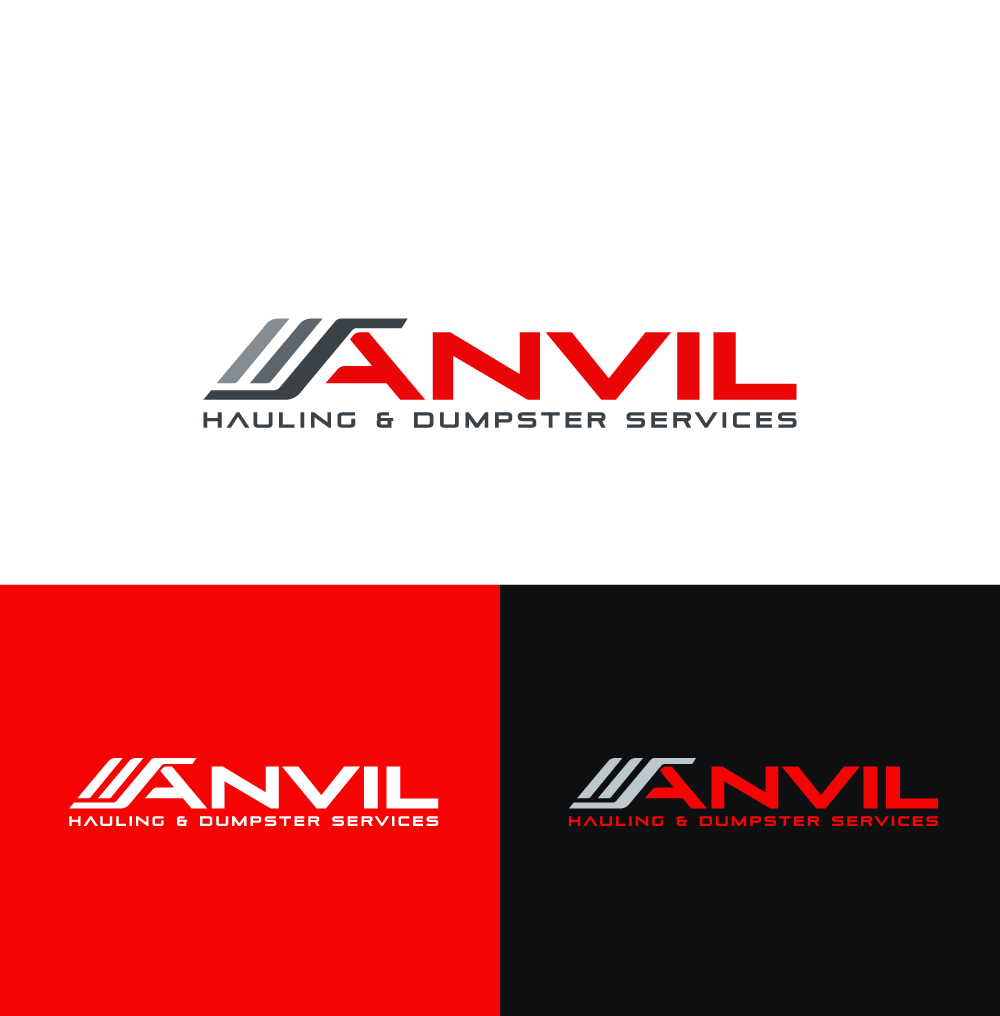 Logo Design for Anvil Hauling And Dumpster Services by anico | Design ...