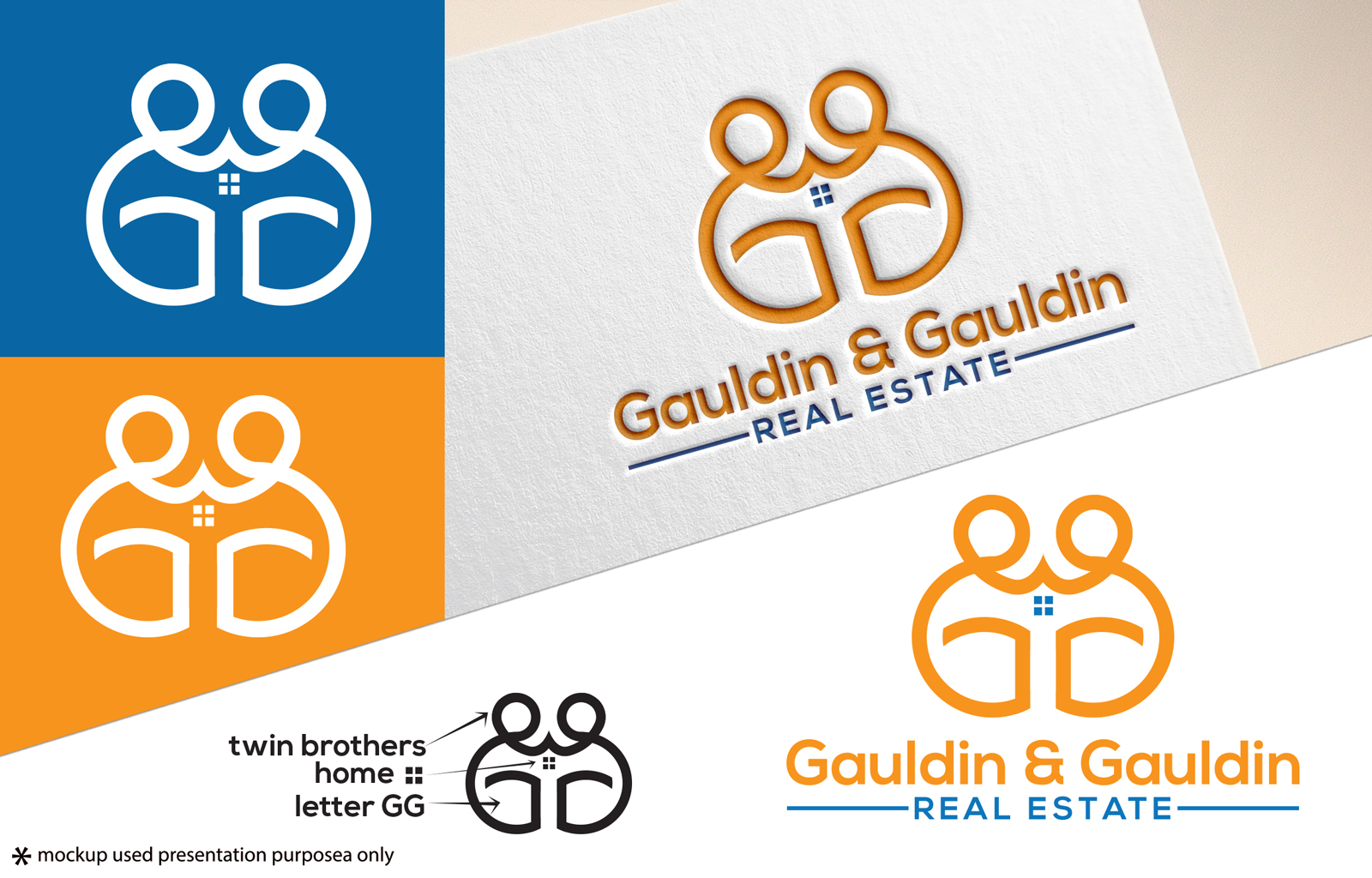 Logo Design for Gauldin & Gauldin Real Estate by Rubia@ | Design #27649124
