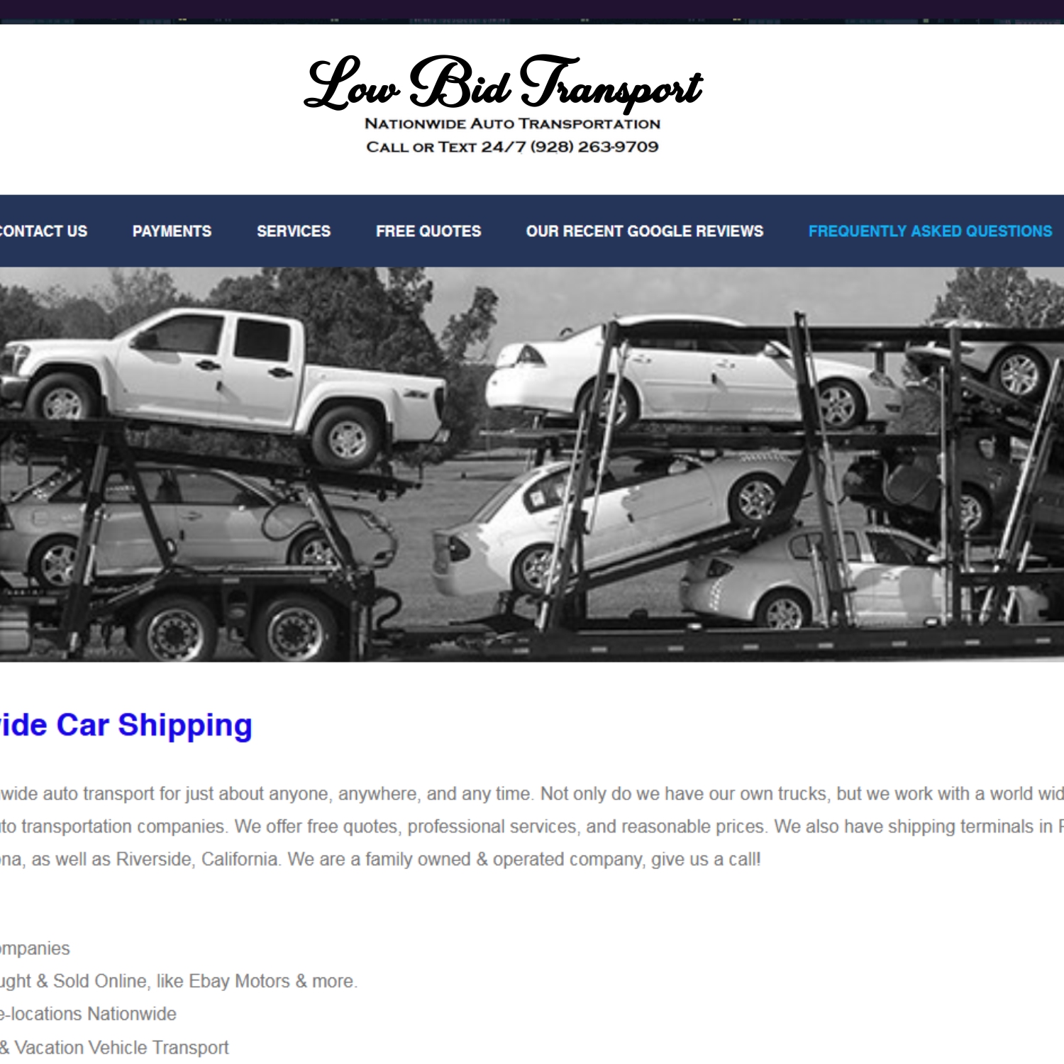 Professional, Traditional, Auto Transport Logo Design for Low Bid ...