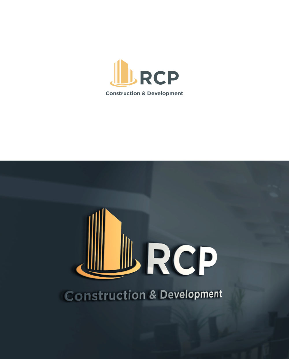 Logo Design for RCP Construction & Development by ELMNT | Design #27704997