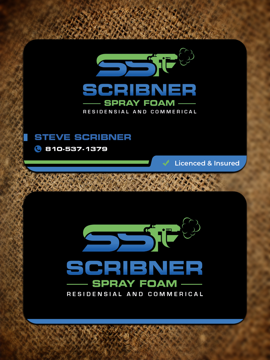 Modern, Professional, Spray foam insulation Business Card Design for a ...