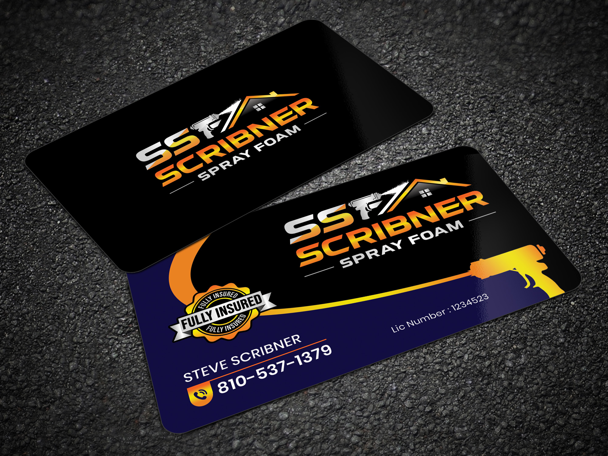 Modern, Professional, Spray foam insulation Business Card Design for a ...