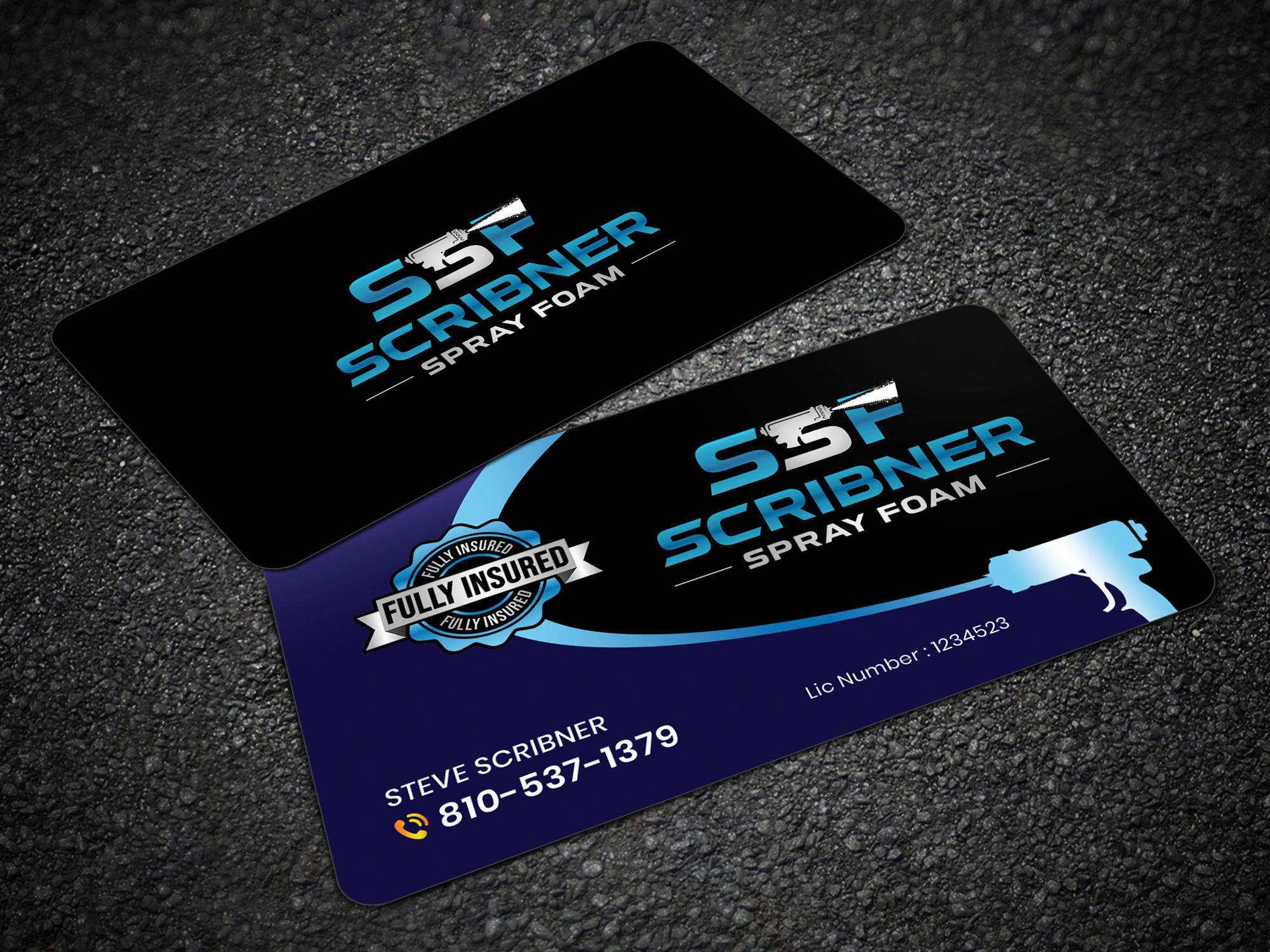 Modern, Professional, Spray foam insulation Business Card Design for a ...