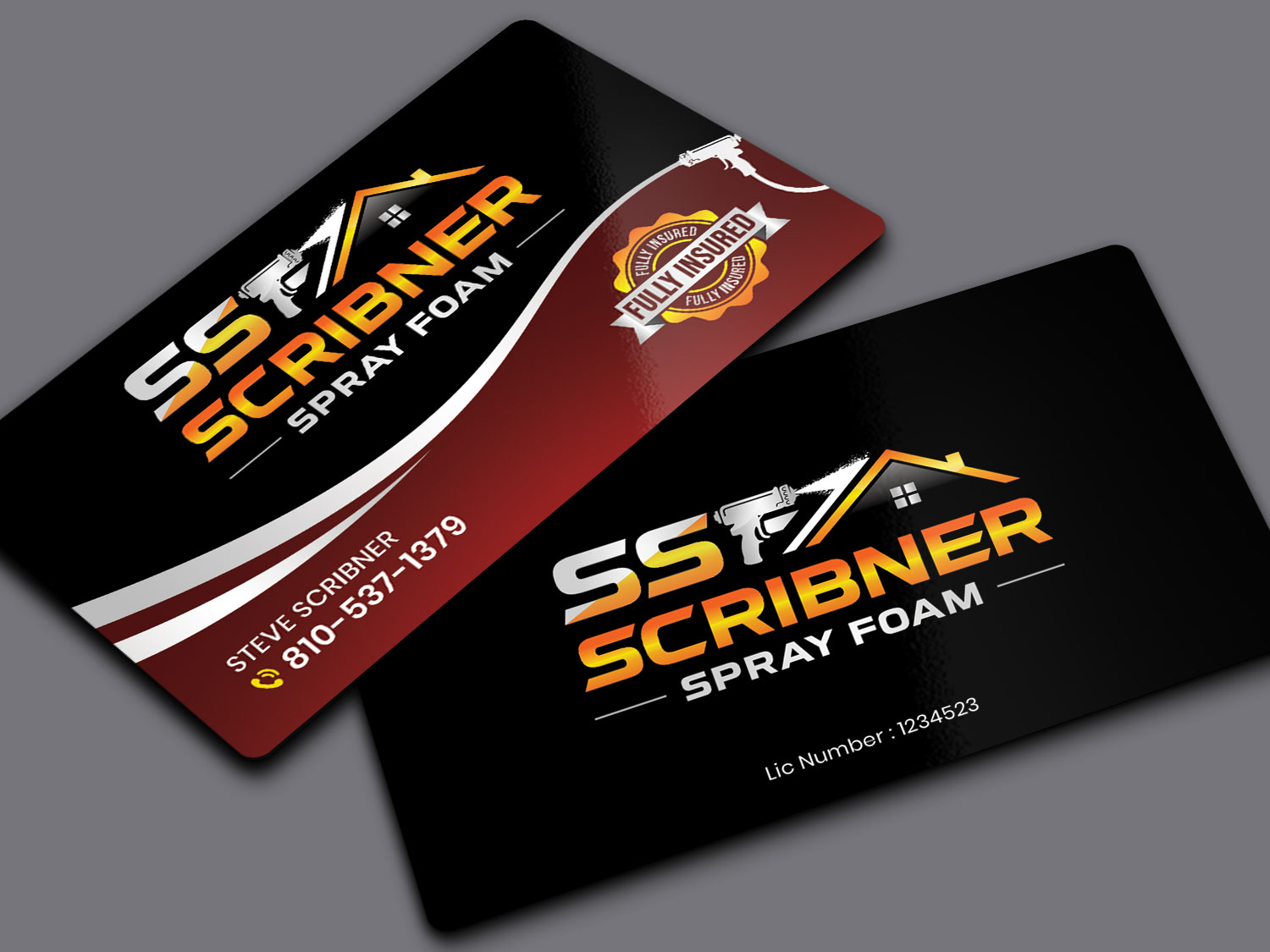 Modern, Professional, Spray foam insulation Business Card Design for a ...