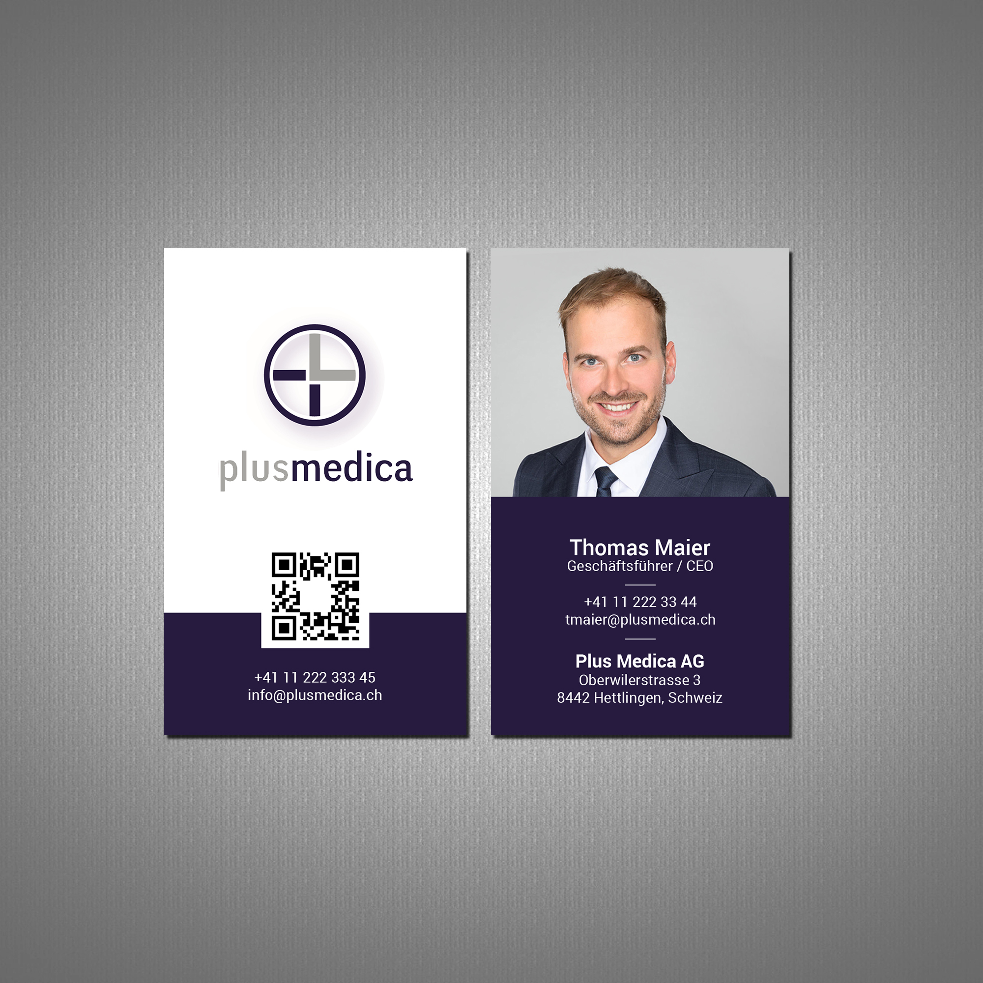 Professional, Modern, Medical Technology Business Card Design for a ...