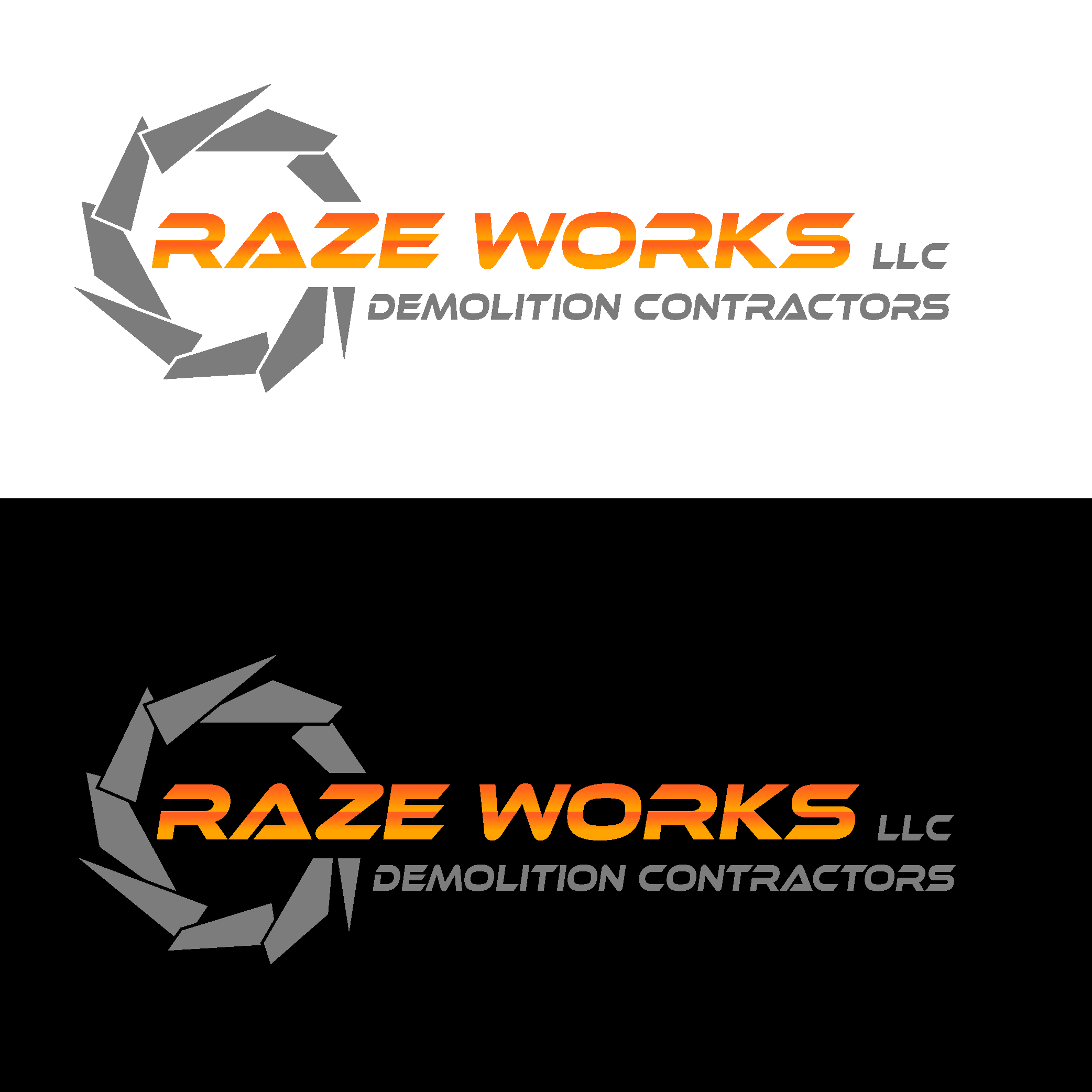Logo Design for RAZE WORKS, LLC. - DEMOLITION CONTRACTORS by ...