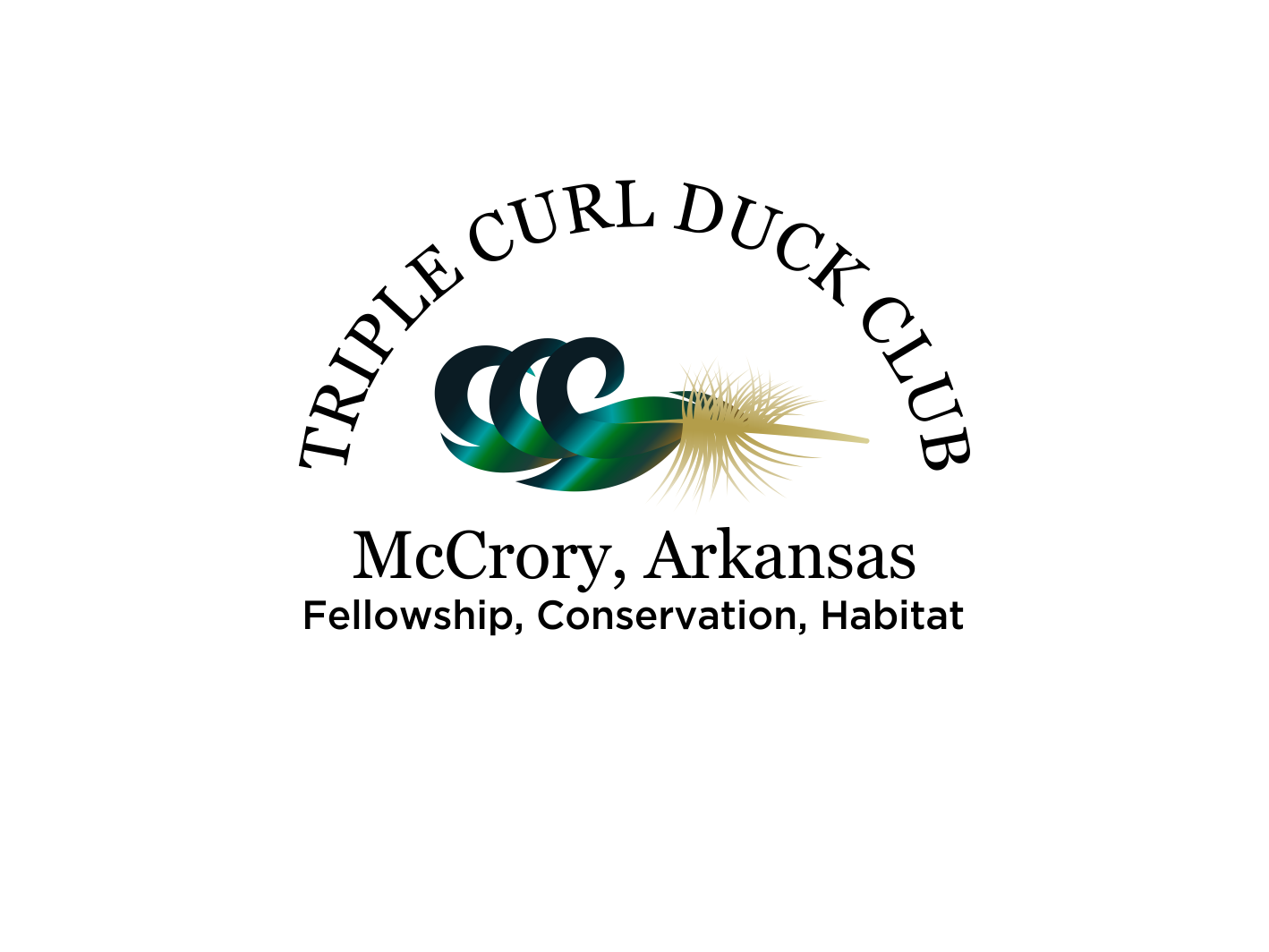 Bold, Masculine, Hunting Logo Design for Triple Curl Duck Club, McCrory ...
