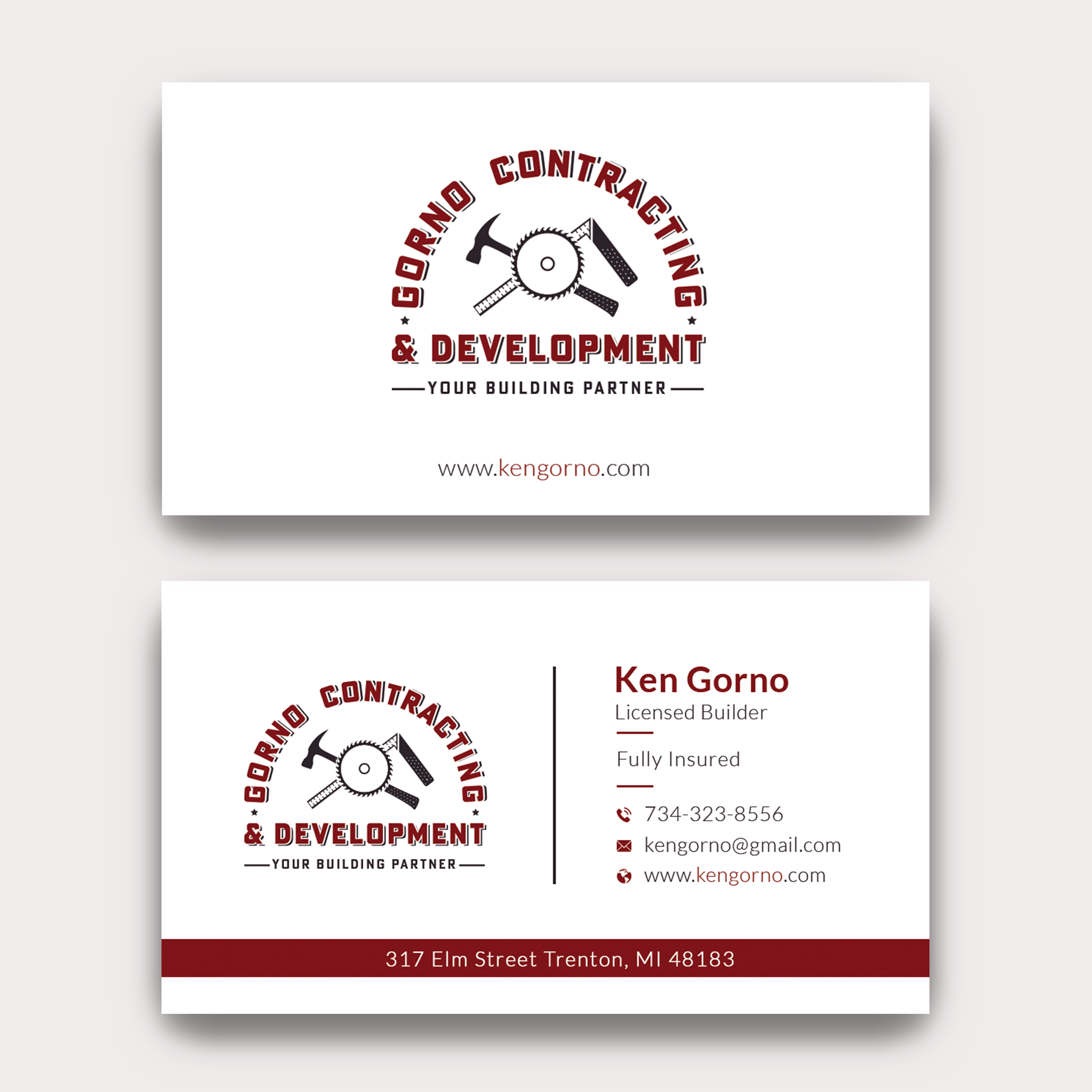 Masculine, Bold, Construction. Carpentry Logo Design for Gorno ...