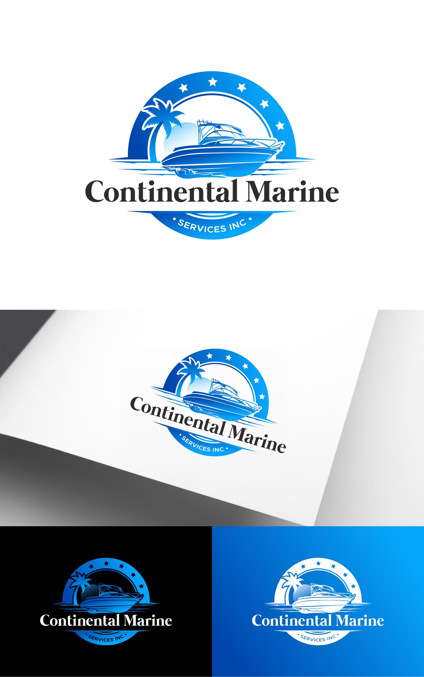 Bold, Serious, Marine Logo Design for Continental Marine Services Inc ...